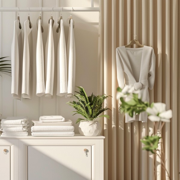 Laundry Room Curtains - Custom Window Treatments